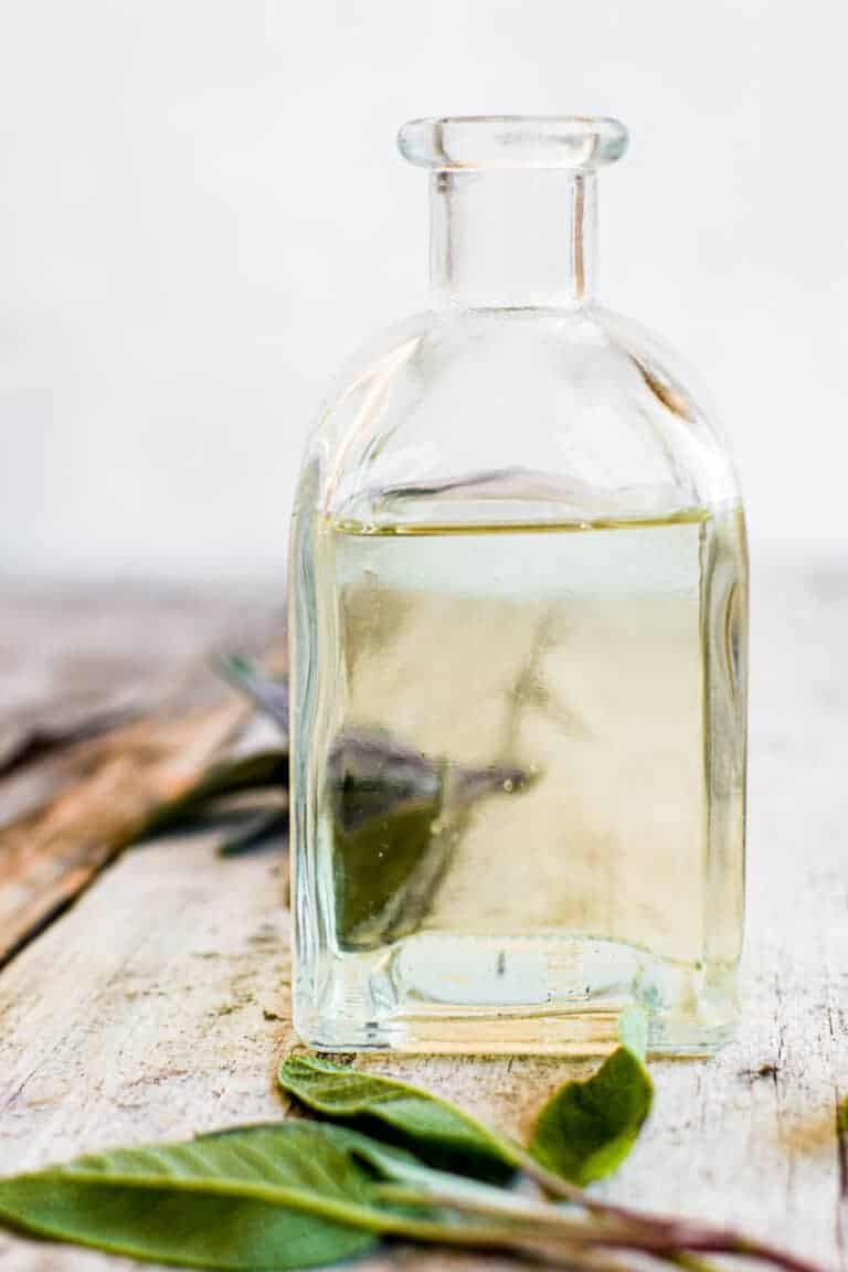 Homemade Sage Simple Syrup - Mint and Twist