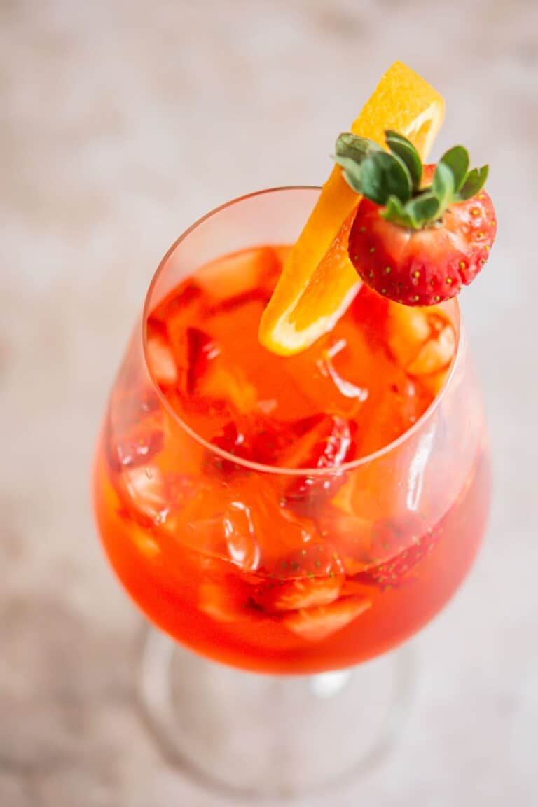 Strawberry Aperol Spritz - Mint and Twist