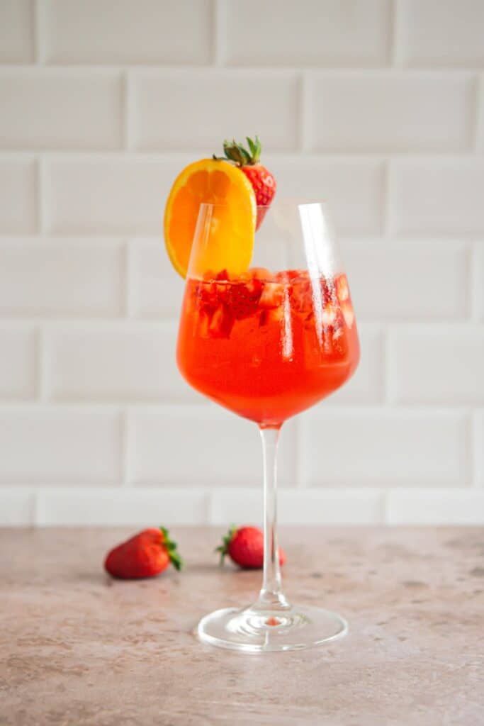 Strawberry Aperol Spritz - Mint and Twist